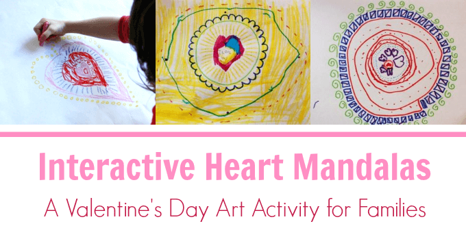 A Valentines Day Art Activity :: Interactive Heart Mandalas