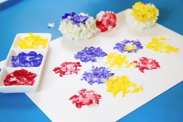How to do Flower Printing with Kids
