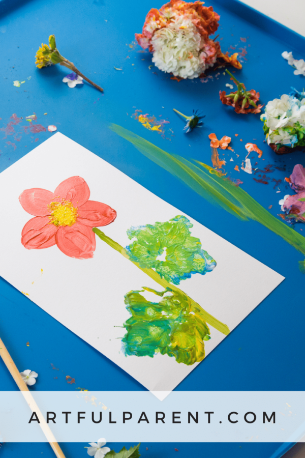 How to do Flower Printing with Kids