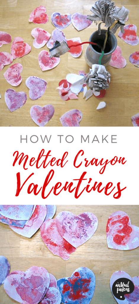 Melted Crayon Heart Art – Fun Process Valentines for Kids