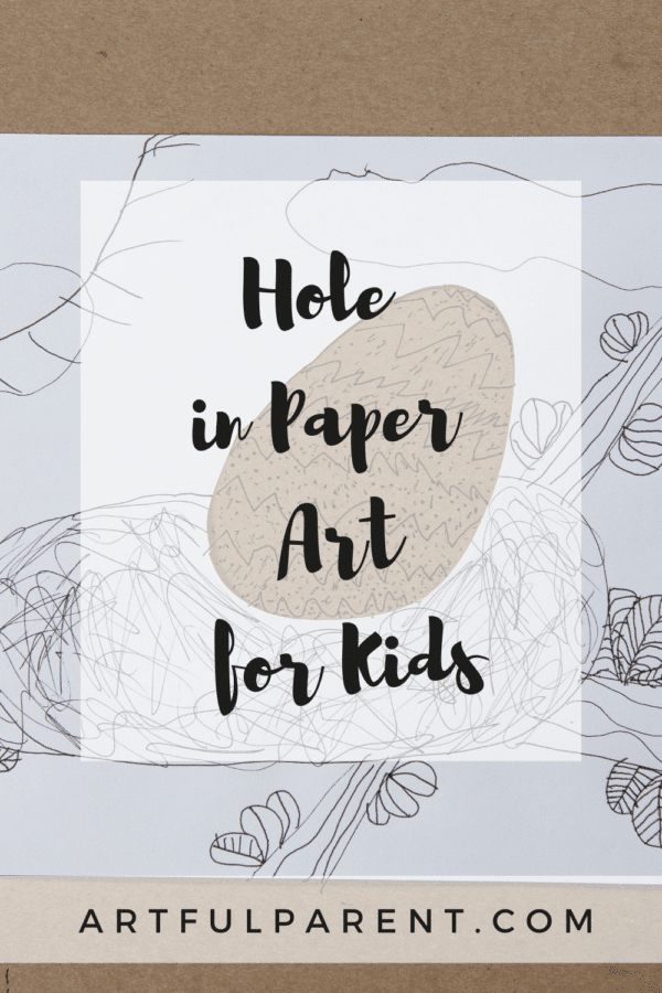Hole in Paper Art for Kids