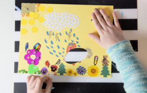 Hole in Paper Art for Kids