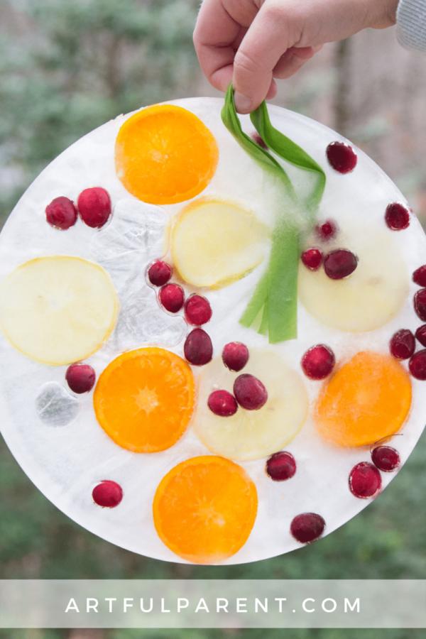 Winter Craft for Kids: How to Make an Ice Wreath