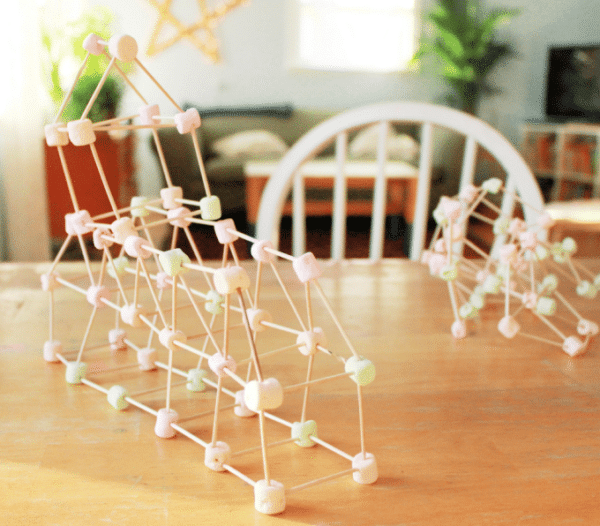 Making Marshmallow and Toothpick Sculptures