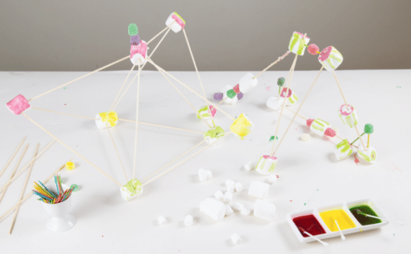 Making Marshmallow and Toothpick Sculptures