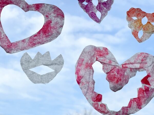 Coffee Filter Crafts: How to Make Painted Hearts