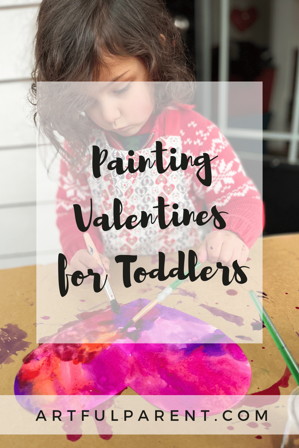 Fun and Easy Painting Valentines for Toddlers