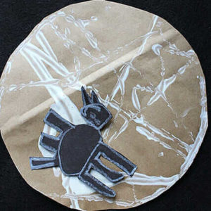 How to Make Halloween Spiderwebs With A Marble and Paint!