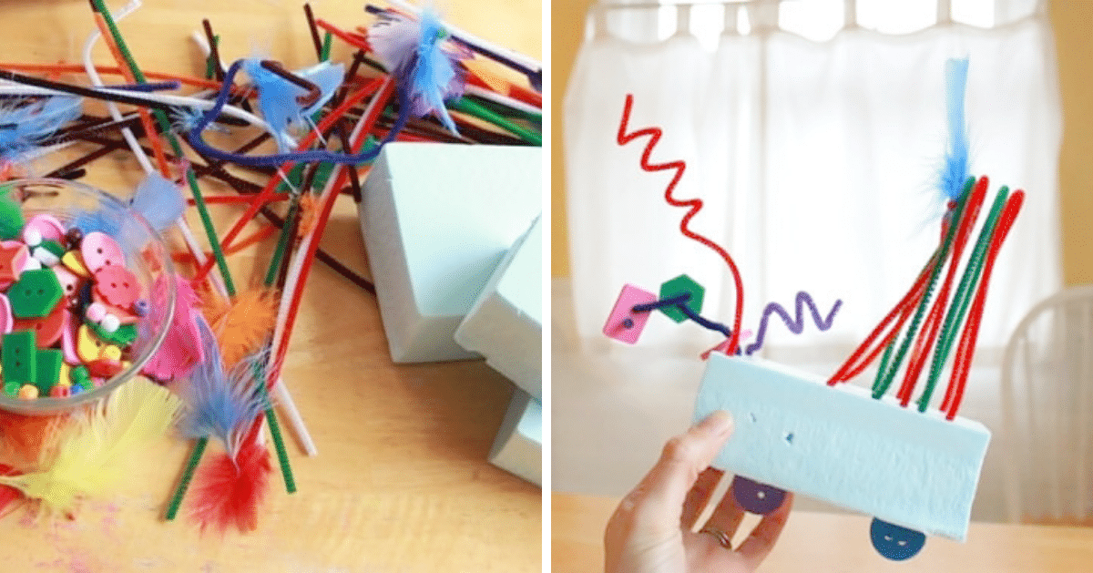 How to Make Easy 3D Sculptures with Buttons, Beads & Feathers