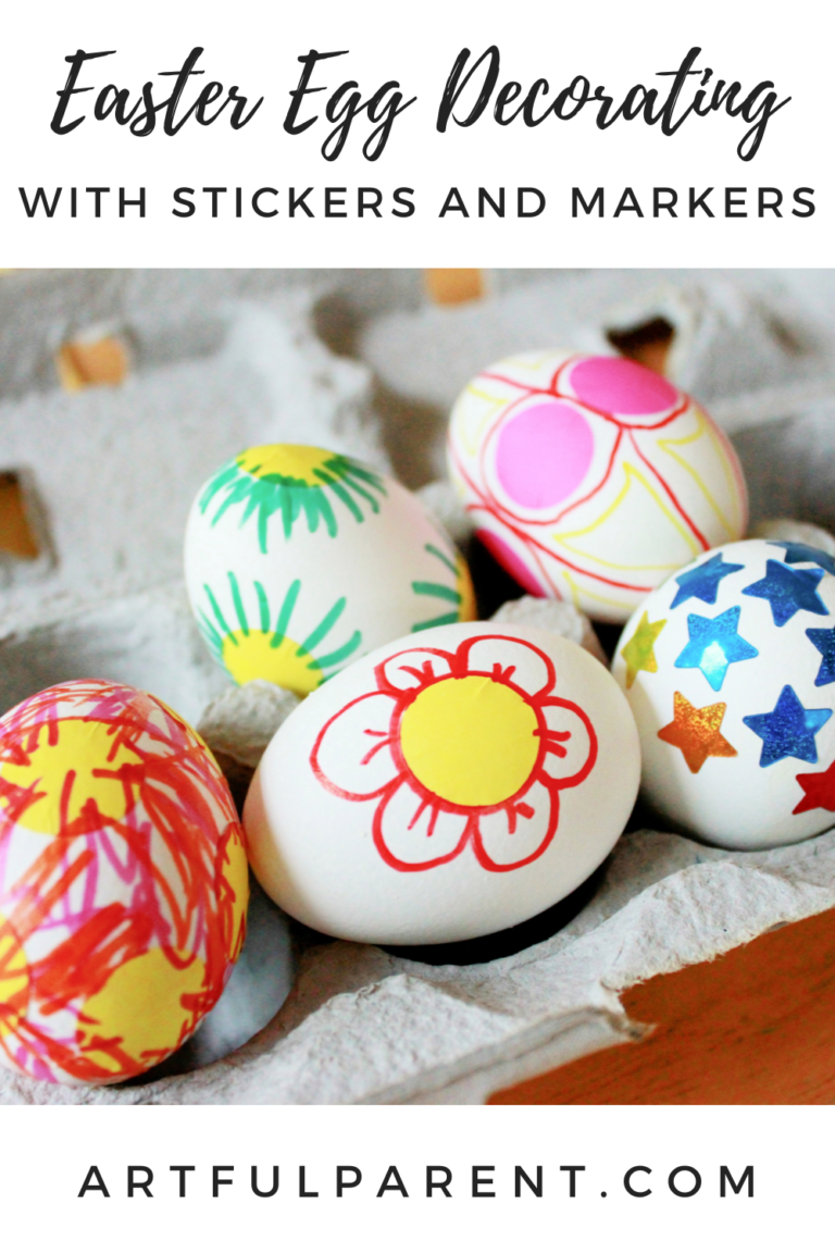 How to Do Easter Egg Decorating with Stickers & Markers