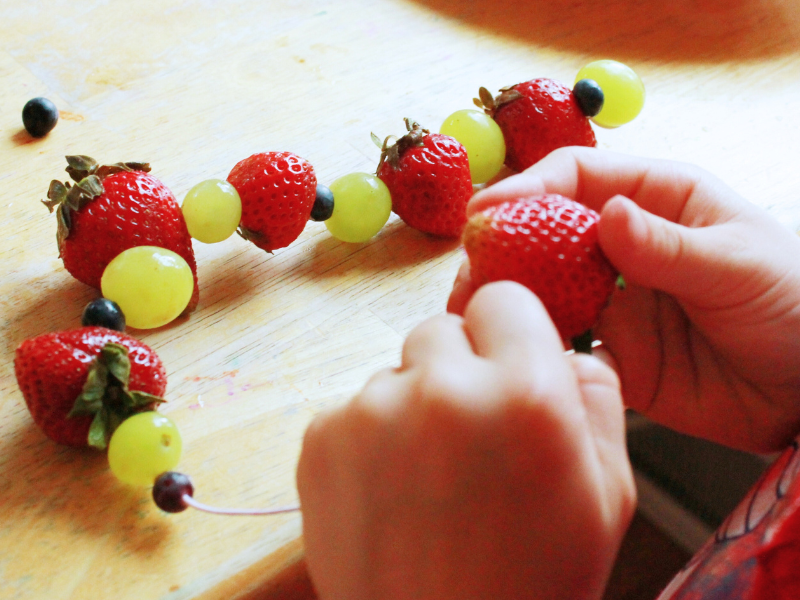 How to Make a Fruit Necklace for Kids