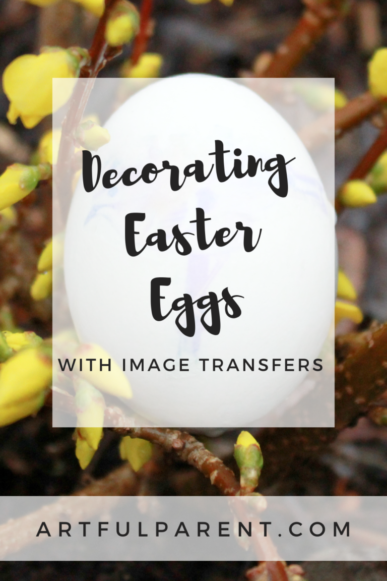 Egg Decorating Ideas with Image Transfers