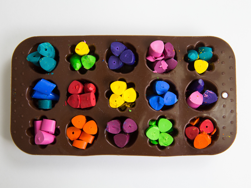 How to Make Your Own Shaped Crayons