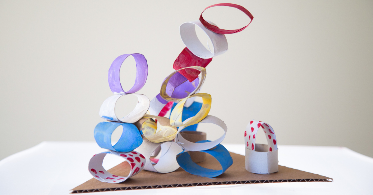 How to Make Cardboard Tube Sculptures for Kids