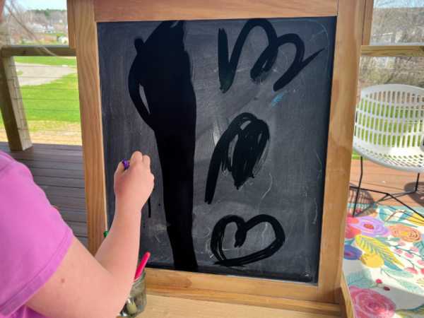 How to Paint with Water on the Chalkboard