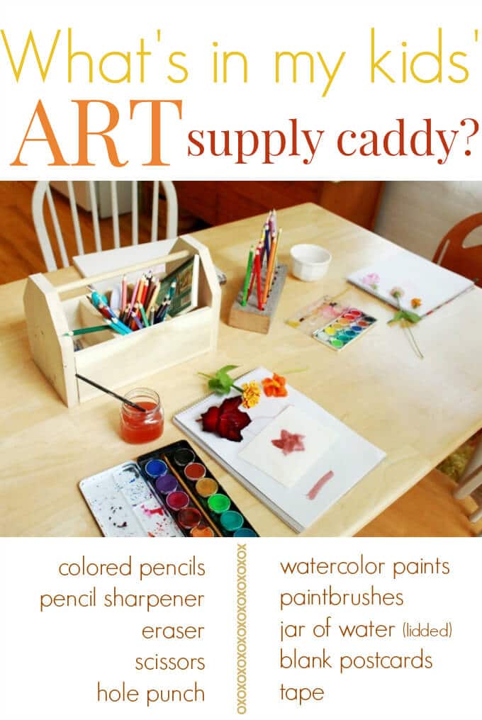 Kids Art Supply Caddy - Create a Portable Art Supply Kit for Kids