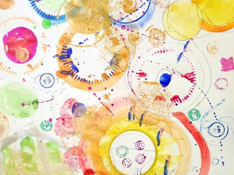 Circle Art For Kids: A Fun Process Art Activity