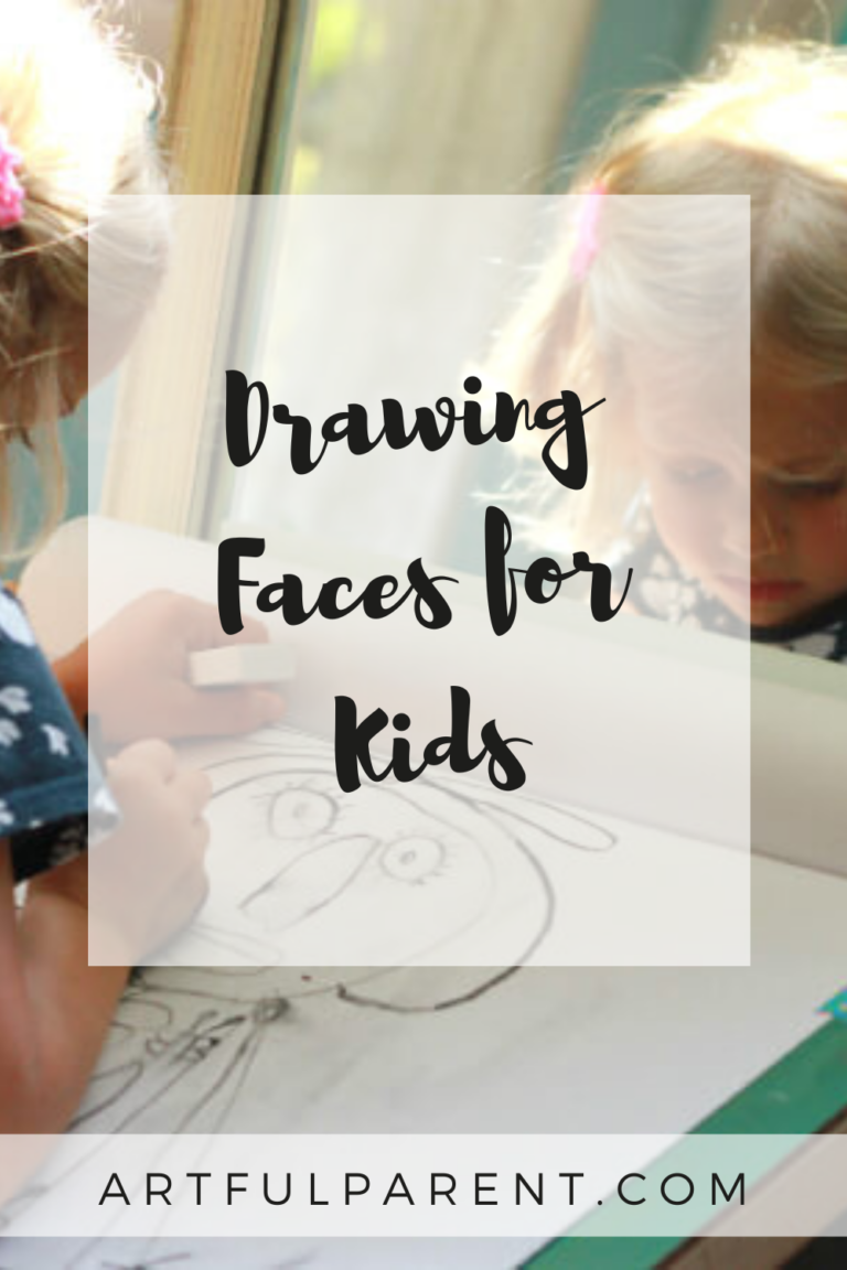 Drawing Faces for Kids (plus a FREE printable drawing workbook)