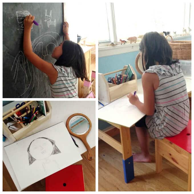 Kids Art Space :: How to Create One that Will Actually Get Used