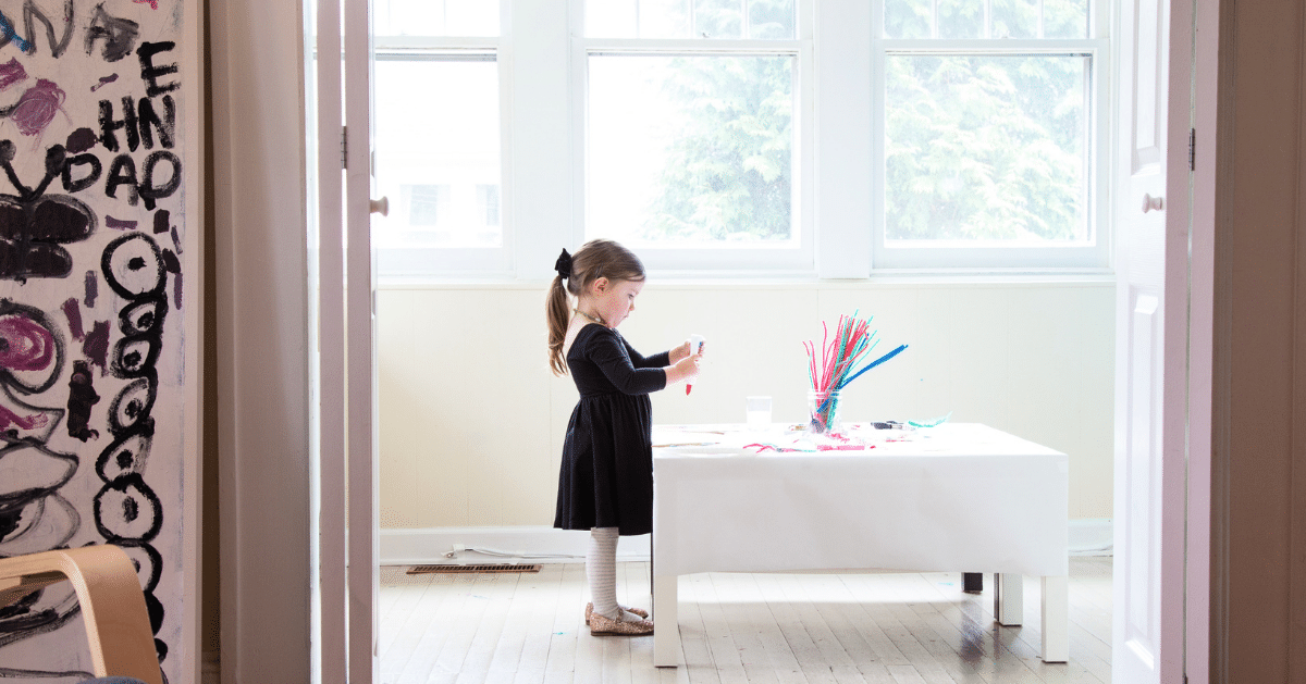 How to Create a Kids Art Space That Will Actually Get Used