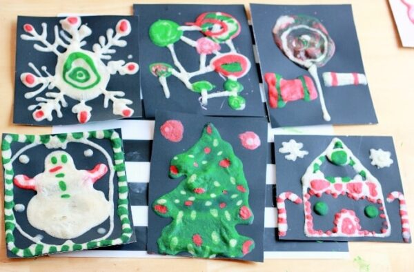 How to Make Holiday Puffy Paint Art (+ Recipe)
