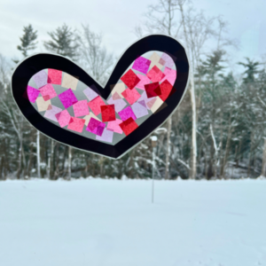 How To Make Tissue Paper Hearts for Valentine's Day