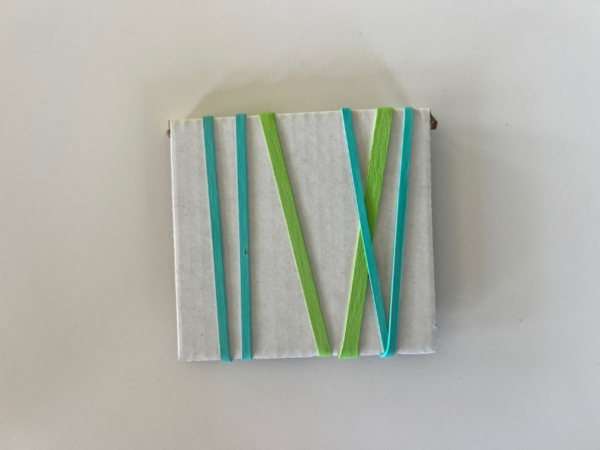 Rubber Band Printing with Kids