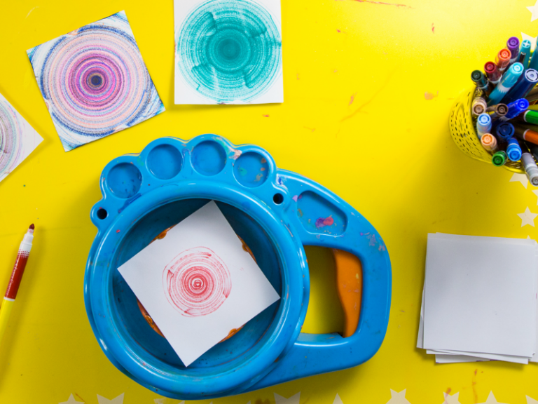 How to do Spin Drawing for Kids