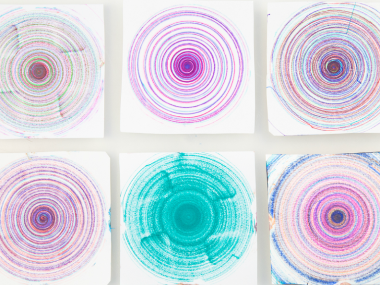 How to do Spin Drawing for Kids