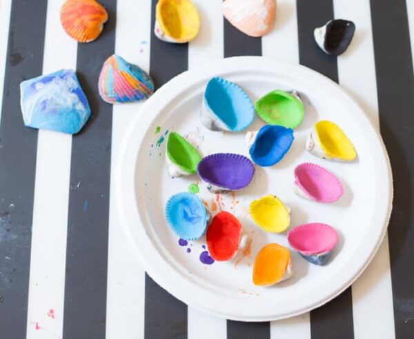 How to Make a Colorful Seashell Art for Kids