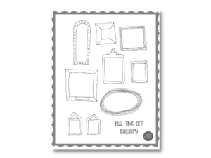 Frame Art Drawing Prompts for Kids