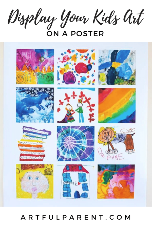 Display Kids' Artwork on a Poster