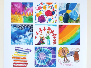 Display Kids' Artwork on a Poster