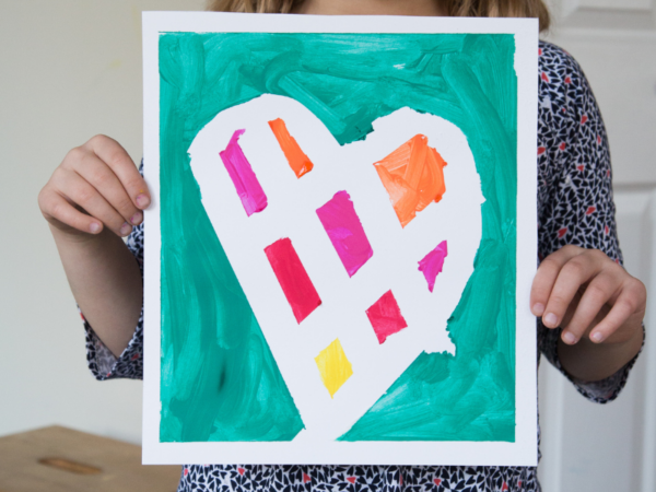 How to Make Tape Resist Paintings for Kids - The Artful Parent