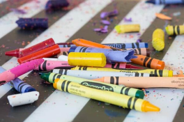 Melted Crayon Stained Glass Art for Kids