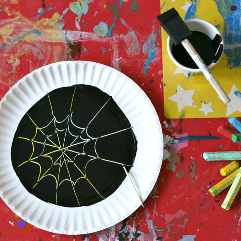 Halloween Scratch Art :: Spider Webs, Jack-O'-Lanterns & More