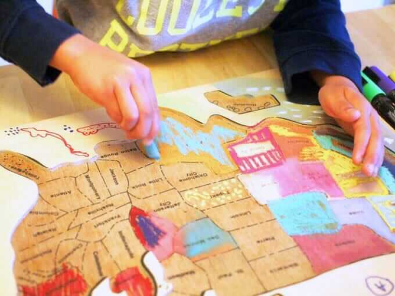 Kids' Map Art: A Creative Geography Activity