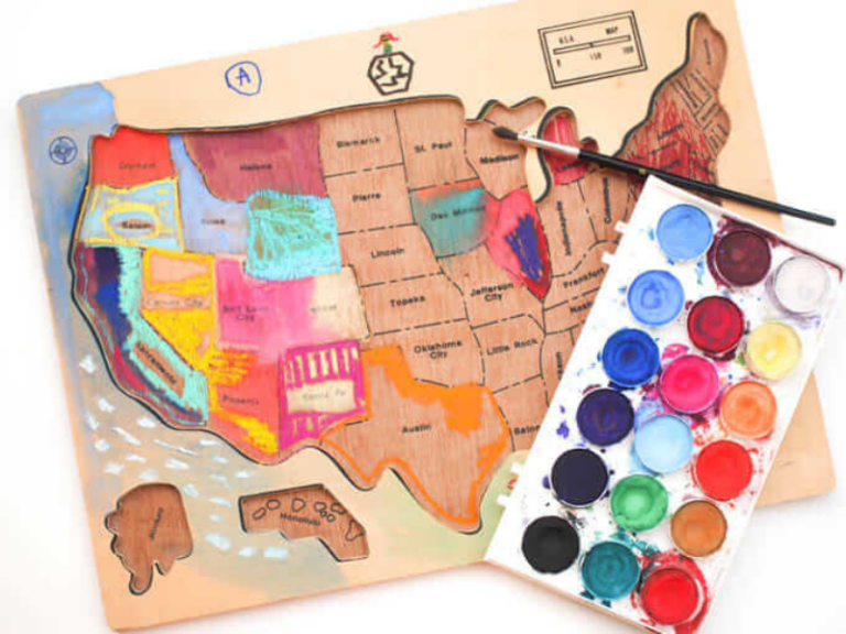 Kids' Map Art: A Creative Geography Activity