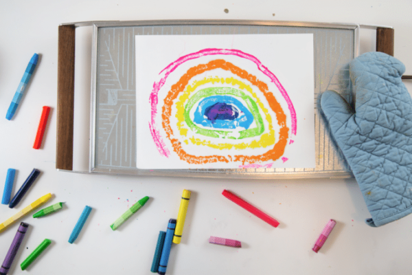 How to Make Melted Crayon Art