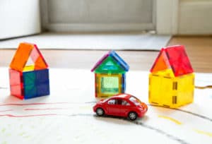 Make Your Own Play Mat for Kids Pretend Play (with Paint Sticks)