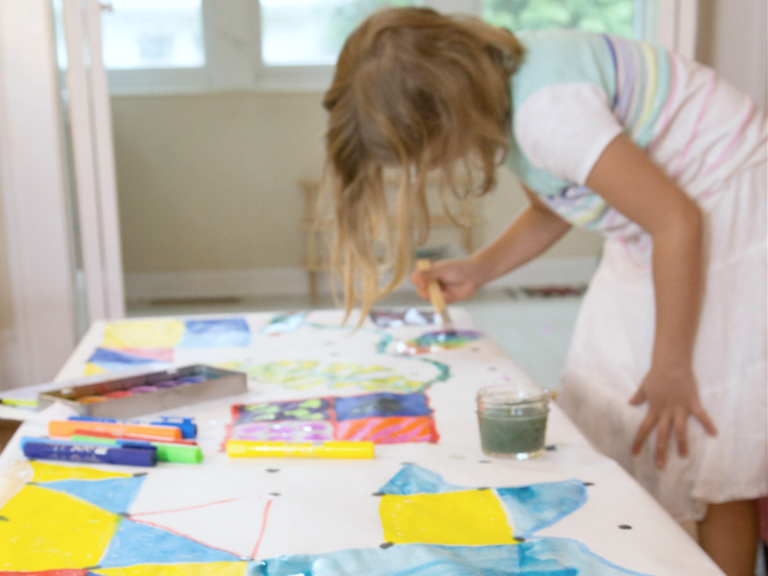 A Geometric Art Prompt for Kids