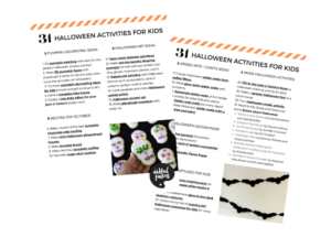 31 Days of Halloween Activities for Kids (with Free Printable!)