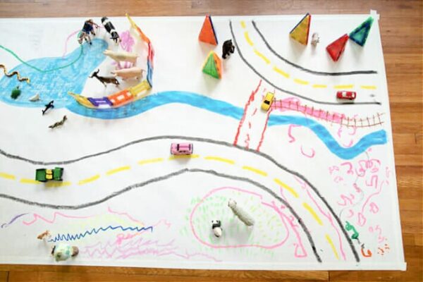 How to Make a DIY Play Mat for Kids Pretend Play