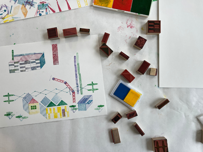Using Open-Ended Stamp Sets for Kids