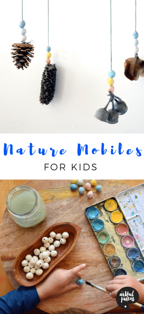 Make a Nature Mobile for Kids With Gathered Materials + Air Dry Clay