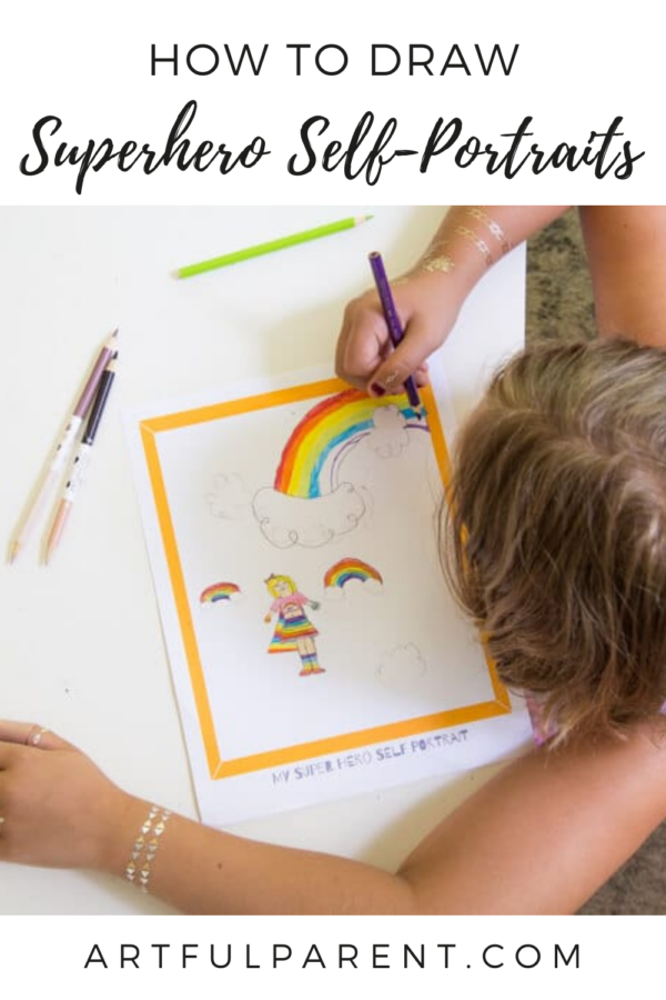 How to Draw Superhero Self Portraits (+ Printable!)