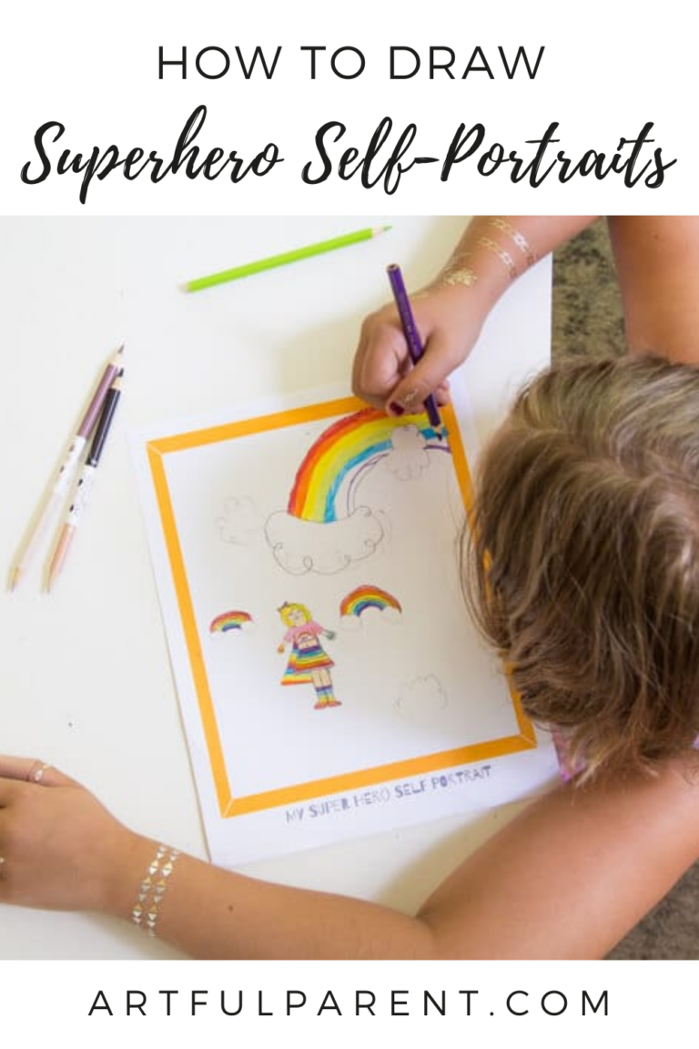 How to Draw Superhero Self Portraits (+ Printable!)