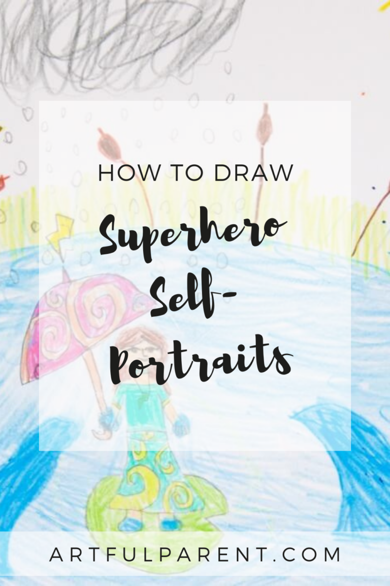 How to Draw Superhero Self Portraits (+ Printable!)