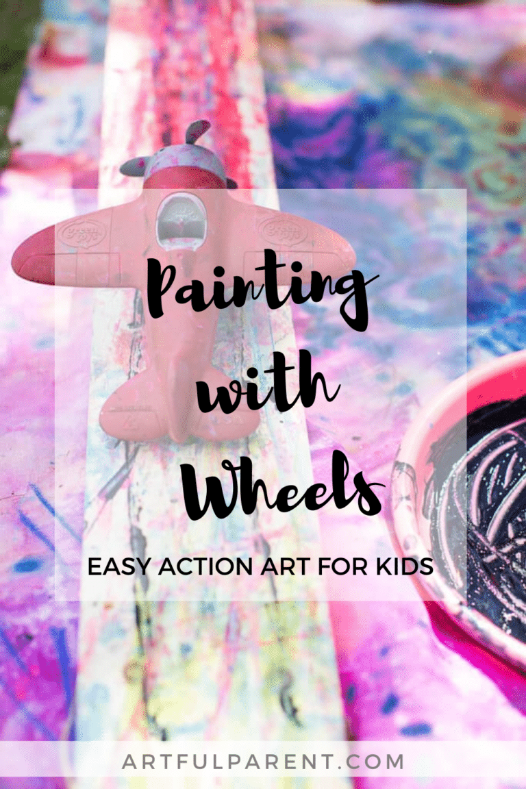Painting with Wheels: Easy Action Art Activity for Kids