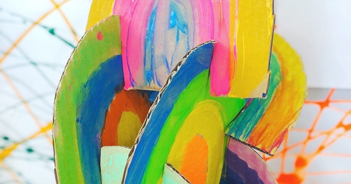 3d Cardboard Name Art Projects